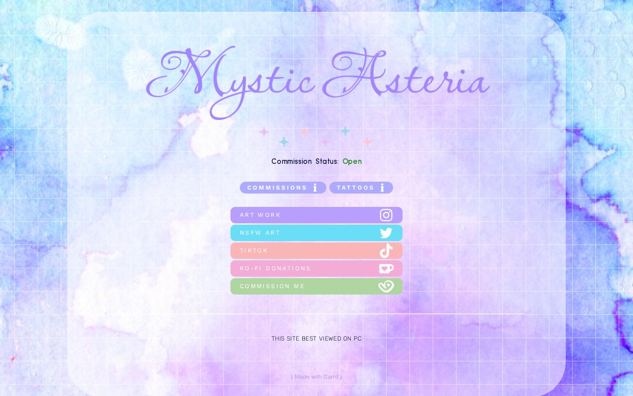 Asterias Tattoo/Commission Info